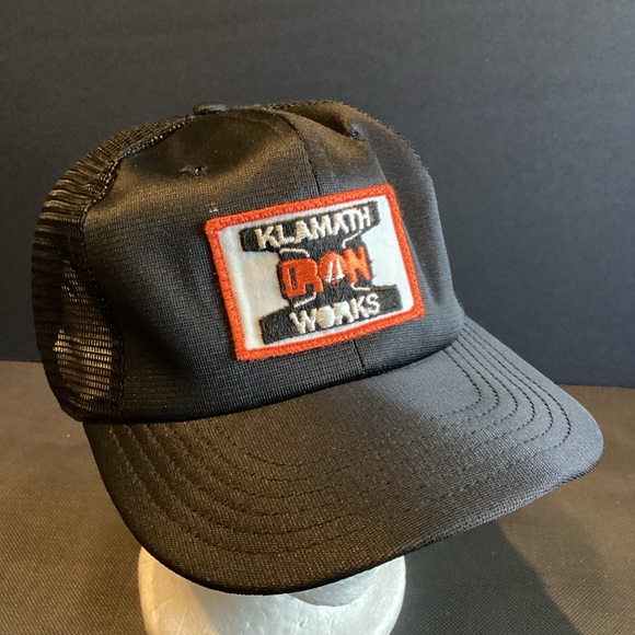 monarch athletic | Accessories | Vintage Made In Usa Klamath Iron Works Anvil Patch Trucker ...
